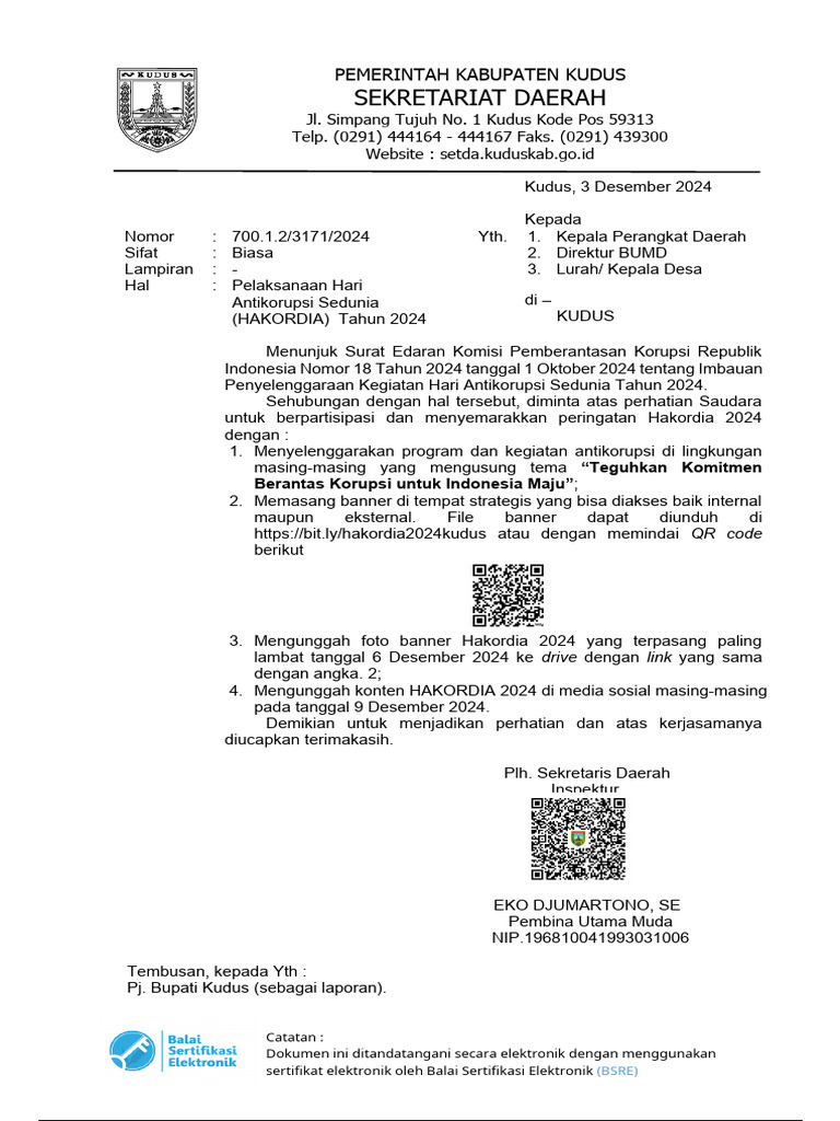 Surat Pemasangan Banner 1 | PDF