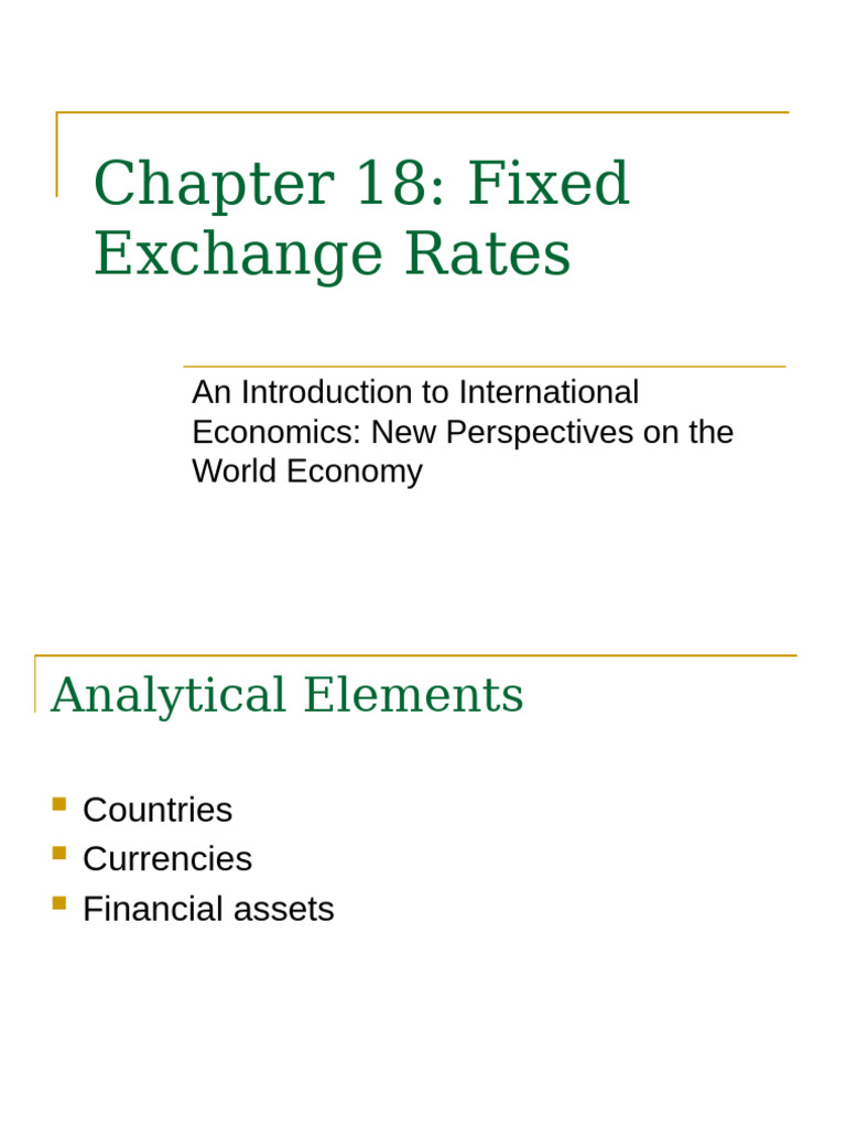 Lecture18 - International Economics | PDF | Exchange Rate | Monetary Policy