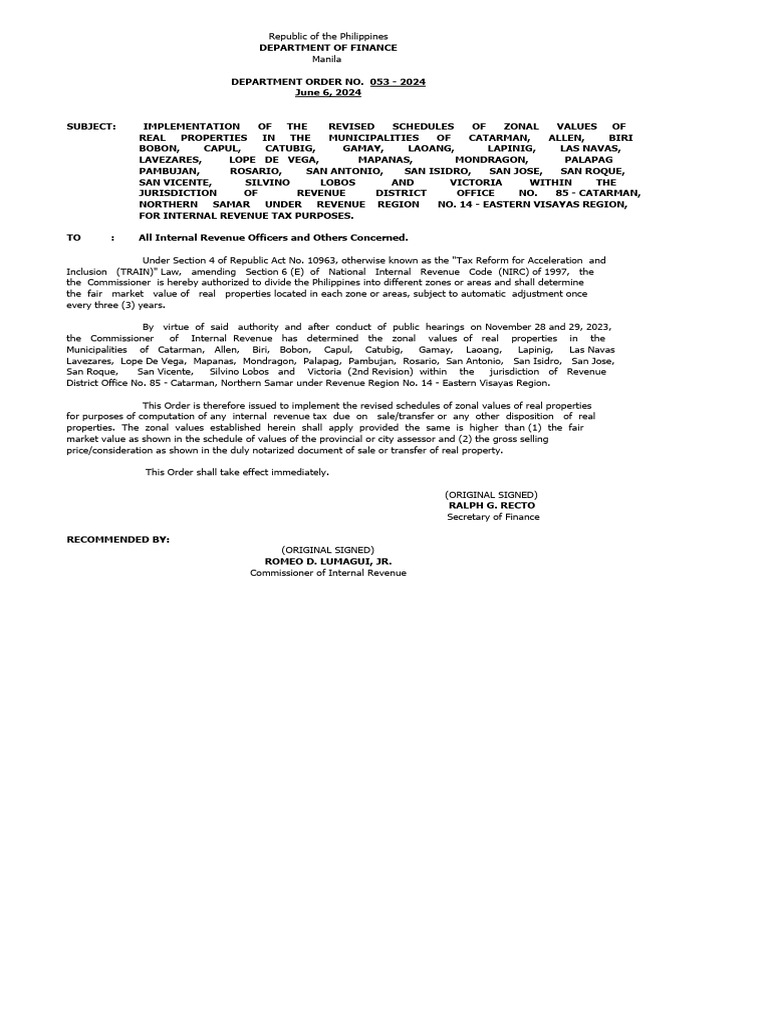 Rdo No. 85 - Catarman (Website) | PDF