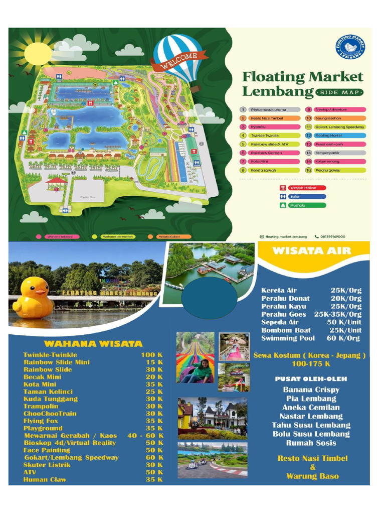 FLOATING MARKET LEMBANG.MAP | PDF