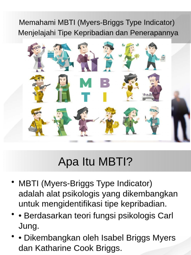 MBTI_Presentation_Wiwin | PDF
