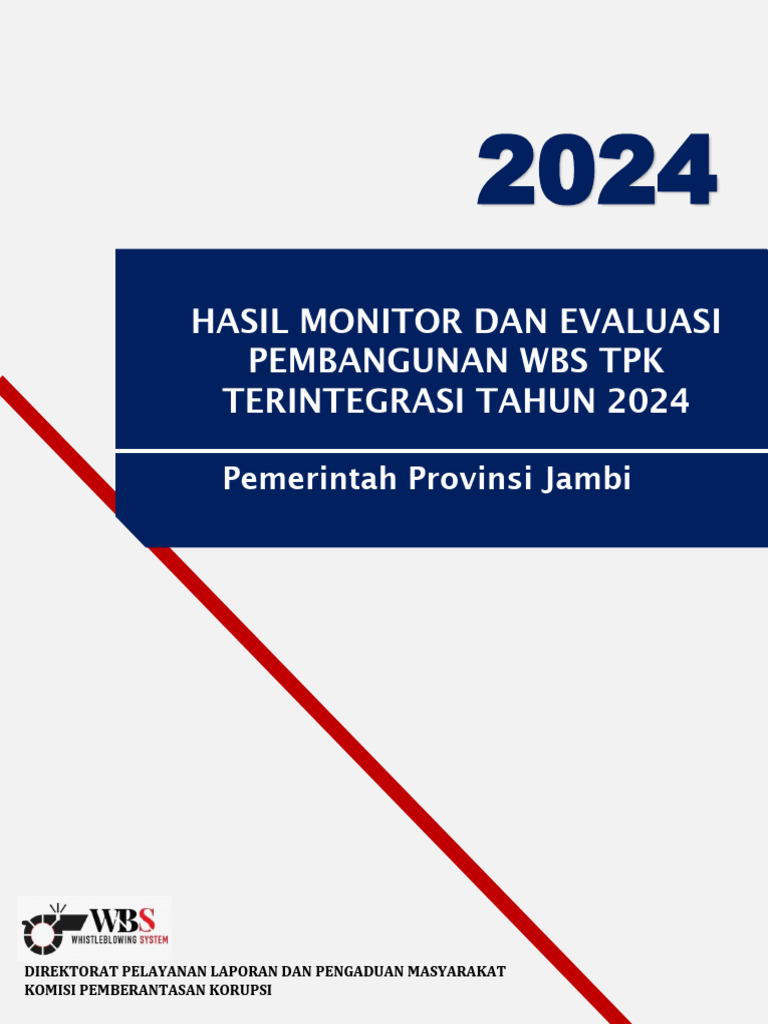 Lampiran - Laporan Hasil Monev WBS 2024 Pemprov Jambi | PDF