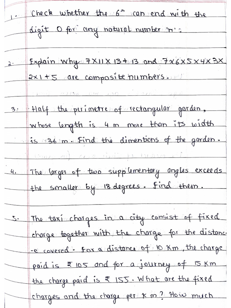 Maths Ncert Doubts | PDF