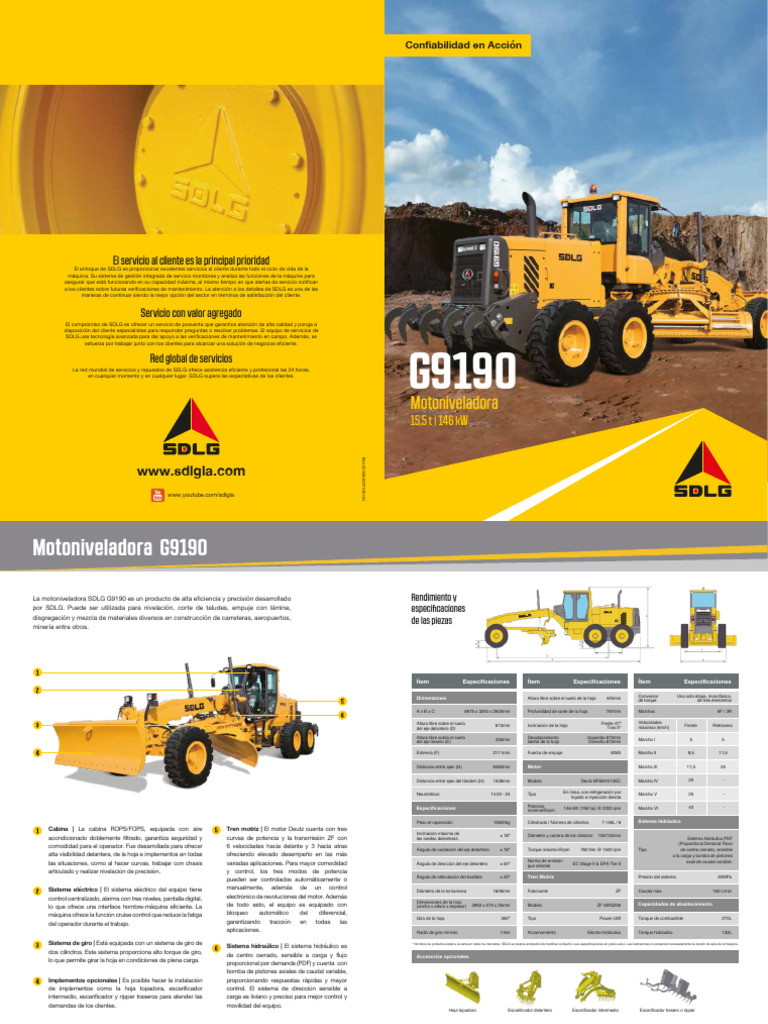 Brochura g9190 Ref No sdlgg9190v201708 Bajo | PDF | Eje | Tanques
