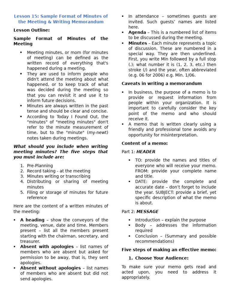 ENG315 | PDF | Memorandum | Communication