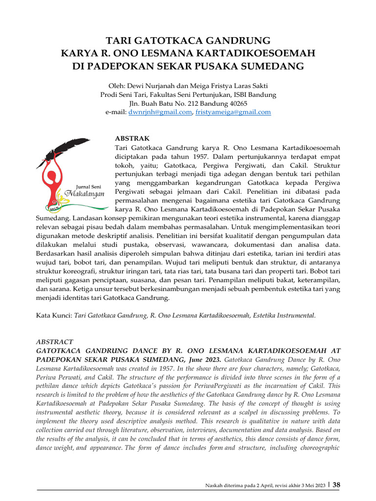 Tari Gatotkaca Gandrung | PDF