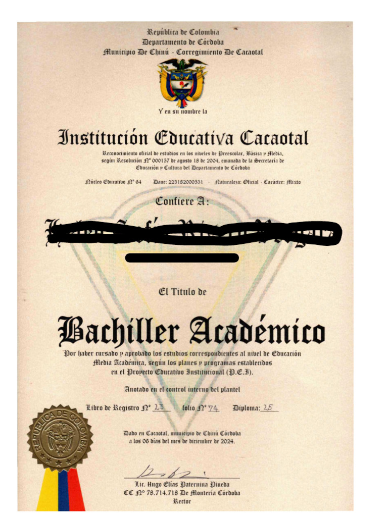 Diploma Bachiler Helen Sofia | PDF