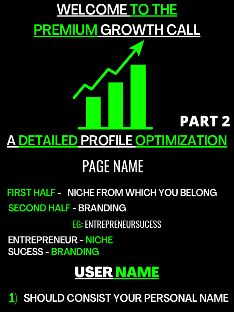 WELCOME TO THE PREMIUM GROWTH CALL 2 | PDF | Websites | Computing