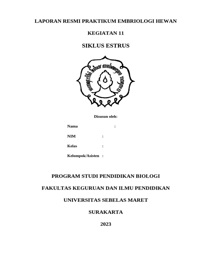 Format Laprak Siklus Estrus | PDF