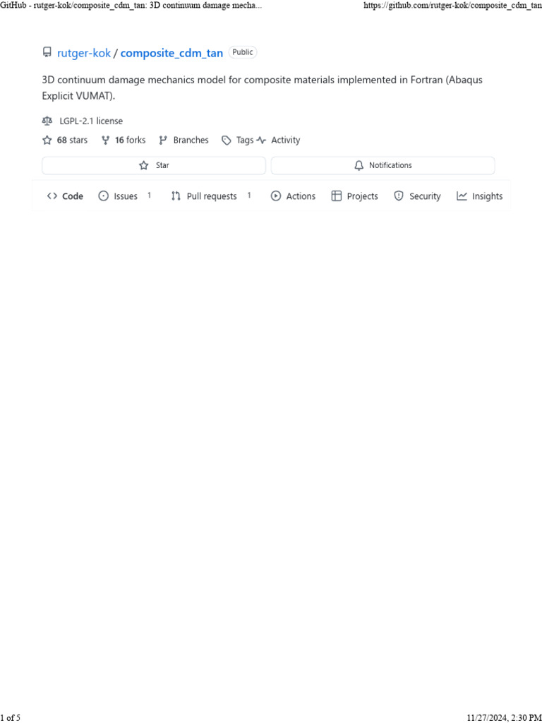 3D Continuum Damage Model in Fortran | PDF | Young's Modulus | Strength ...