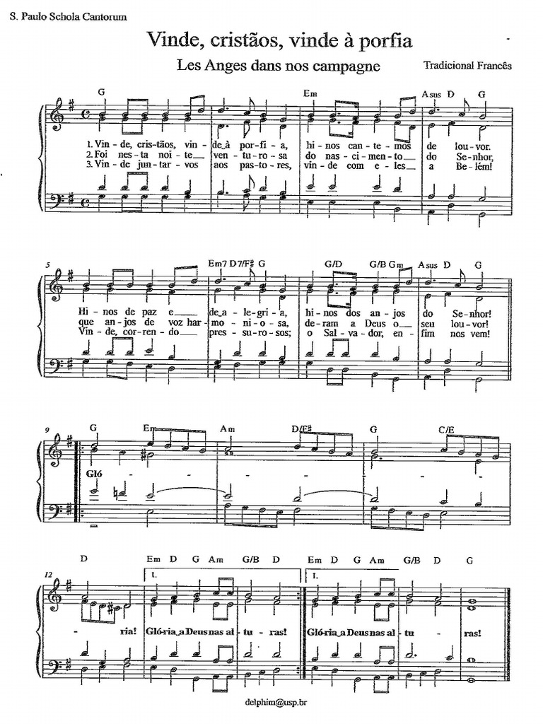 Vinde Cristãos Vinde A Porfia 2 | PDF