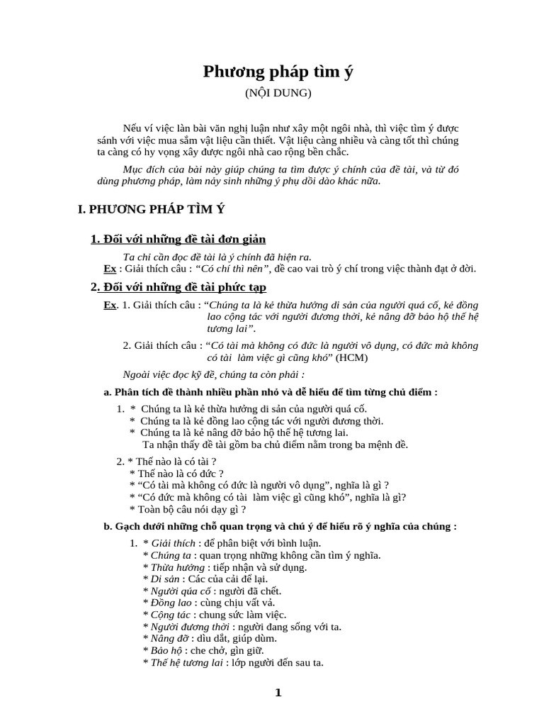 3.0.phuong Phap TIM Y | PDF