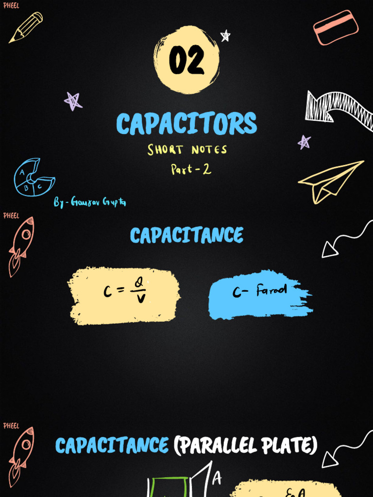 Capacitors Short Notes | PDF
