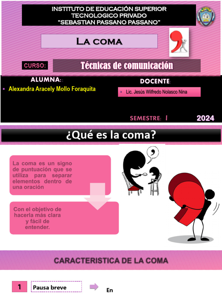 La Coma | PDF | Coma | Sintaxis