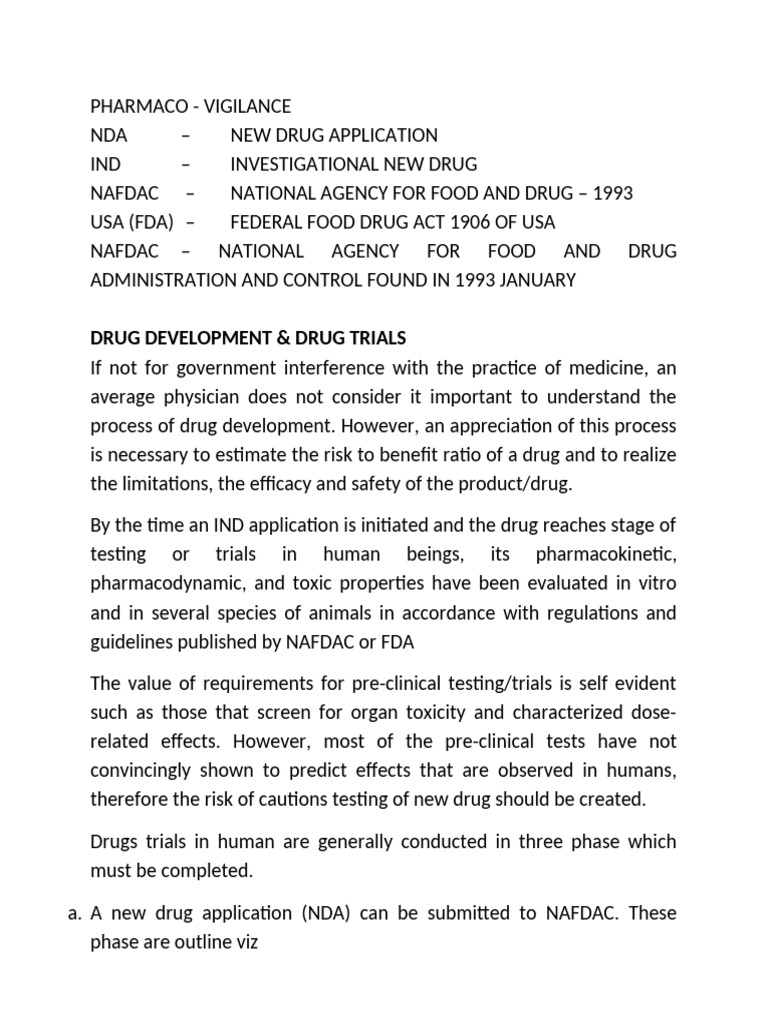 Drug Development and Trials | PDF | Phases Of Clinical Research | Drug ...