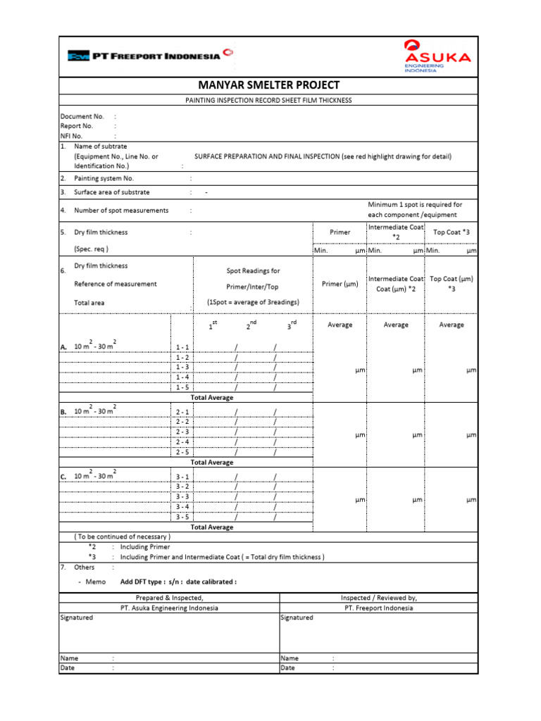 Painting Itp Mech Hal 3 | PDF | Materials | Building Engineering