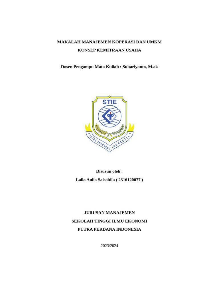 Makalah Mk Dan Umkm Lai (Autorecovered) | PDF