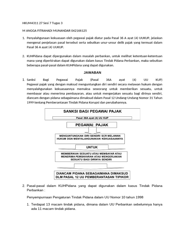 TUGAS M ANGGA FITRAHADI M HKUM431127 SESI 7 TUGAS 3 | PDF