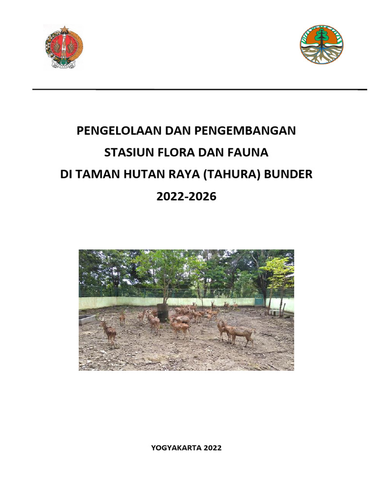Pengelolaan SFF Tahura Bunder | PDF