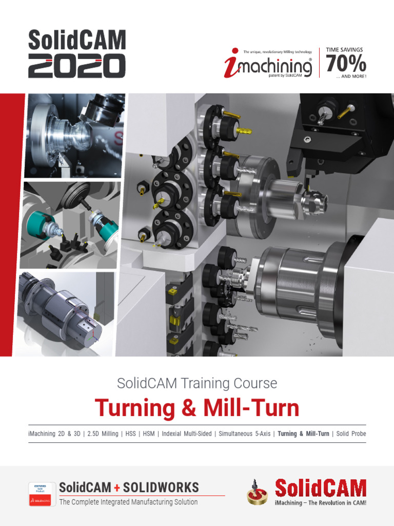 SolidCAM 2020 Mill-Turn Training Course | PDF | Cartesian Coordinate ...