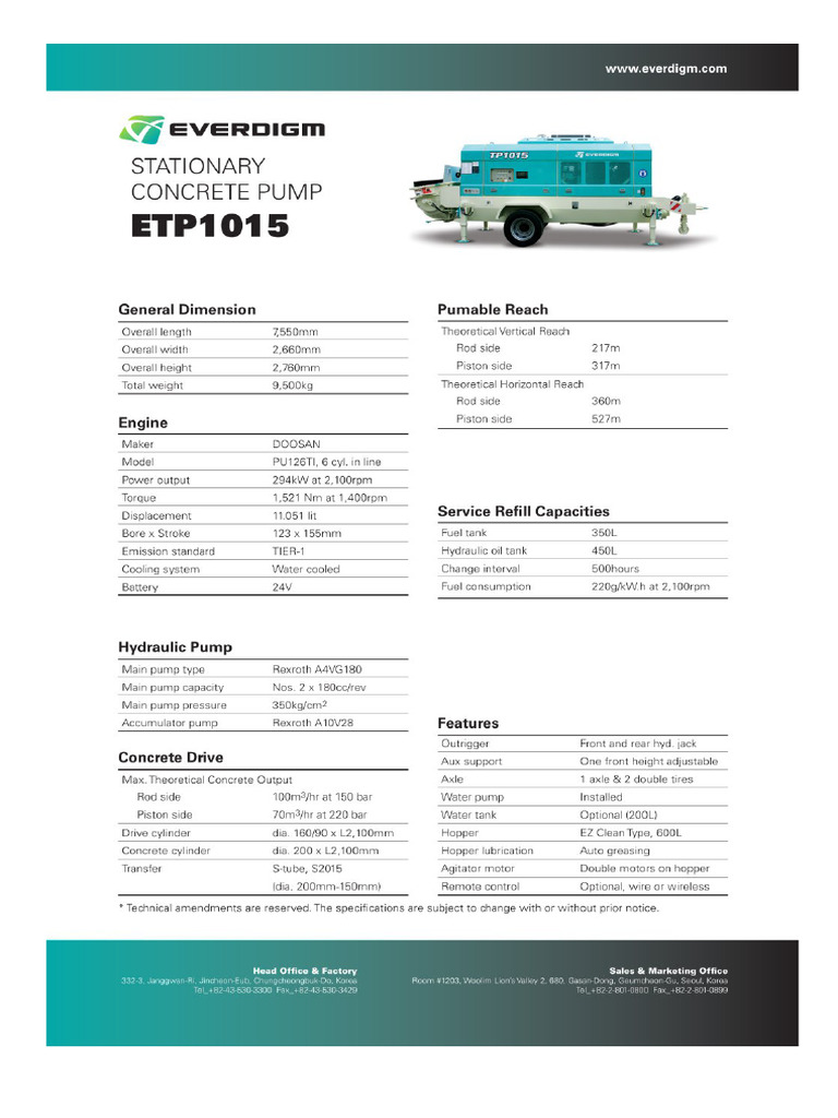 Everdigm 1015sp | PDF
