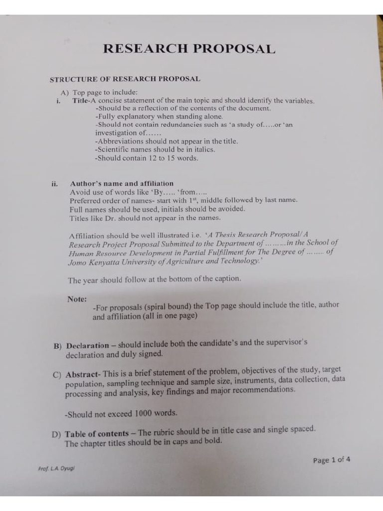 Research Proposal Guide | PDF