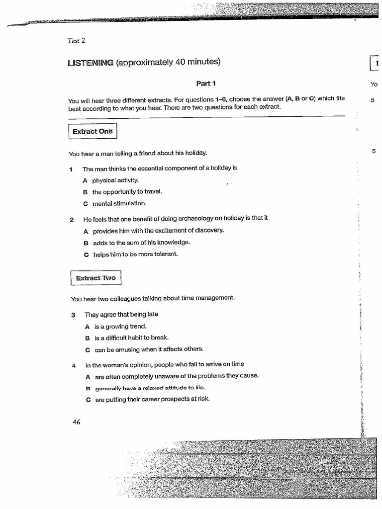 CAE Book 1 LC 2 | PDF