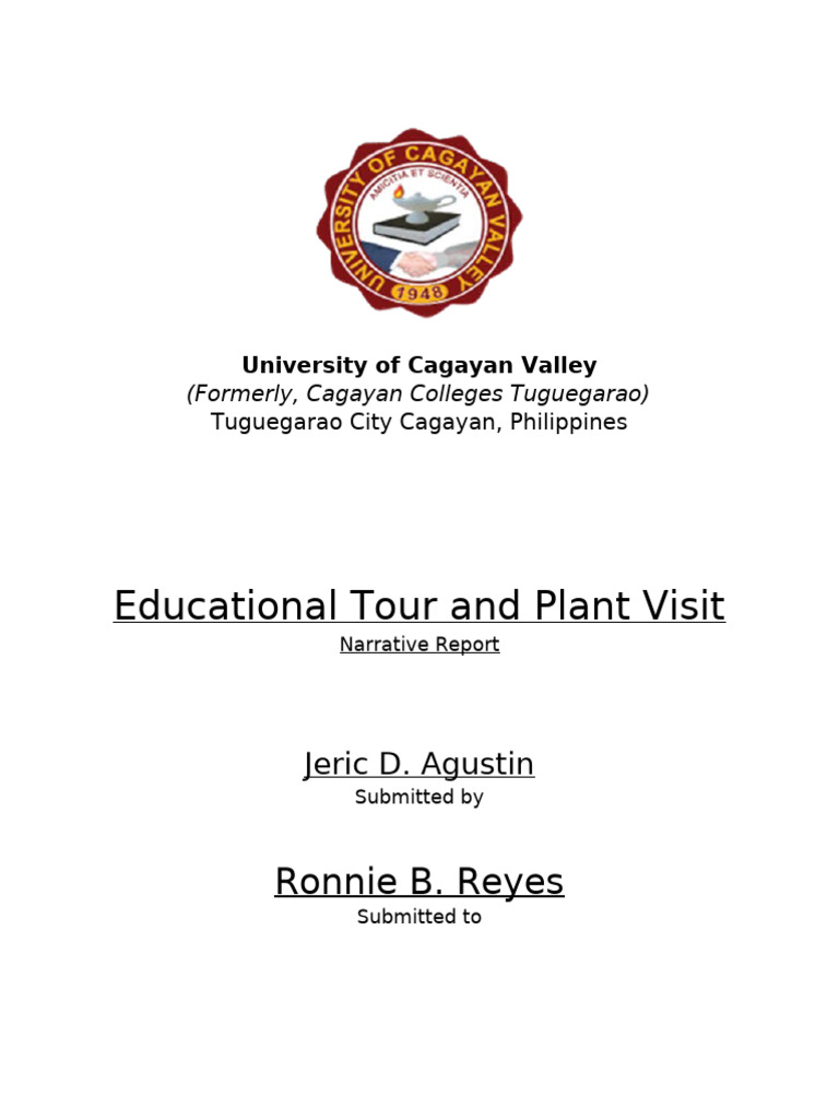 UCV Plant Visit Report 2024 | PDF