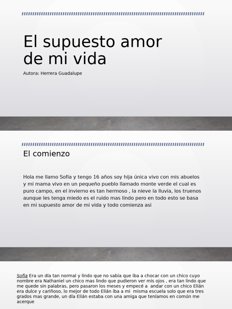 El Supuesto Amor de Mi Vida | PDF