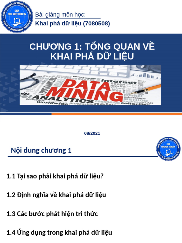 Chuong 1_Tong quan ve KPDL | PDF
