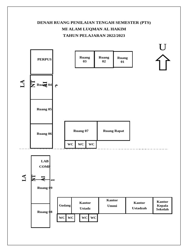 Denah Ruang Ujian | PDF
