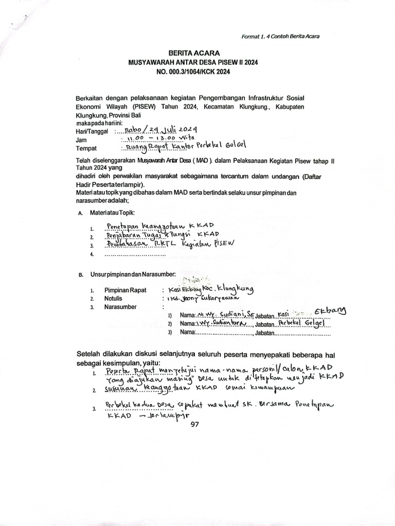 Kelengkapan KKAD | PDF