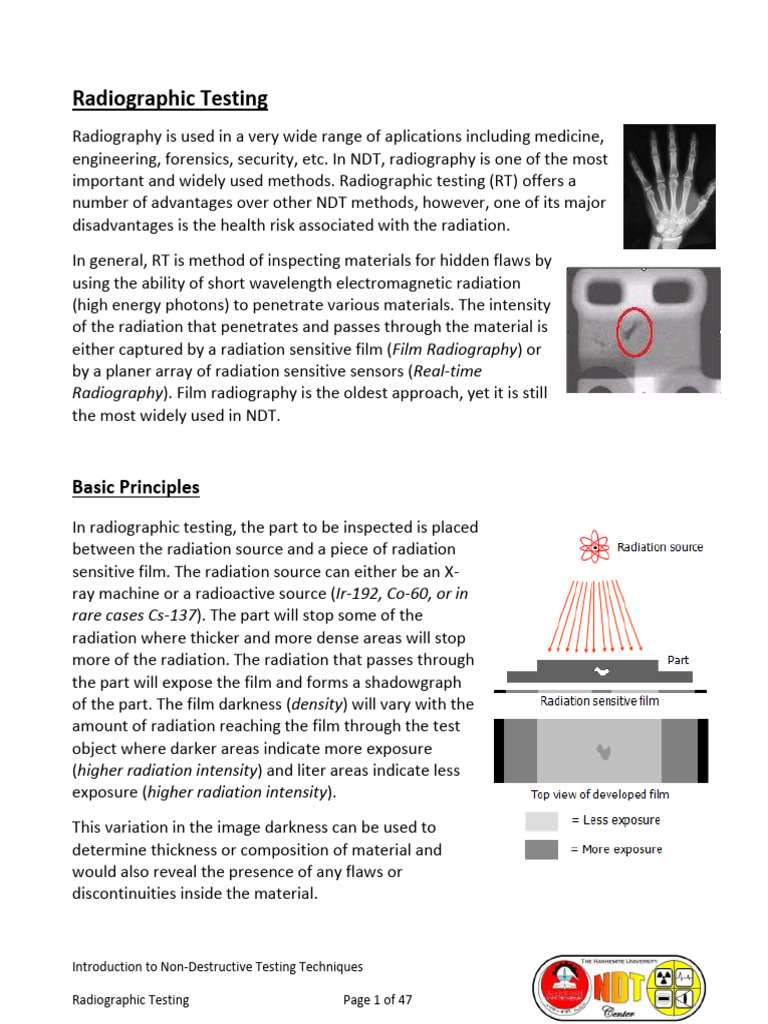 Radiographic Testing | PDF | Radioactive Decay | Gamma Ray