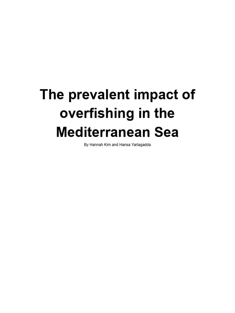 Overfishing Crisis in the Mediterranean Sea | PDF | Overfishing | Trawling