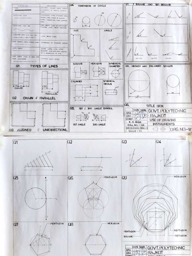 ED Sem 1 Sheets | PDF