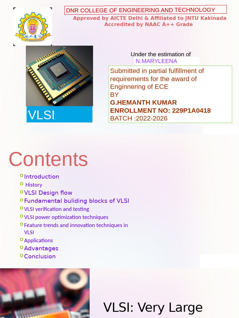 VLSI Design and Applications Guide | PDF | Integrated Circuit | Electronics