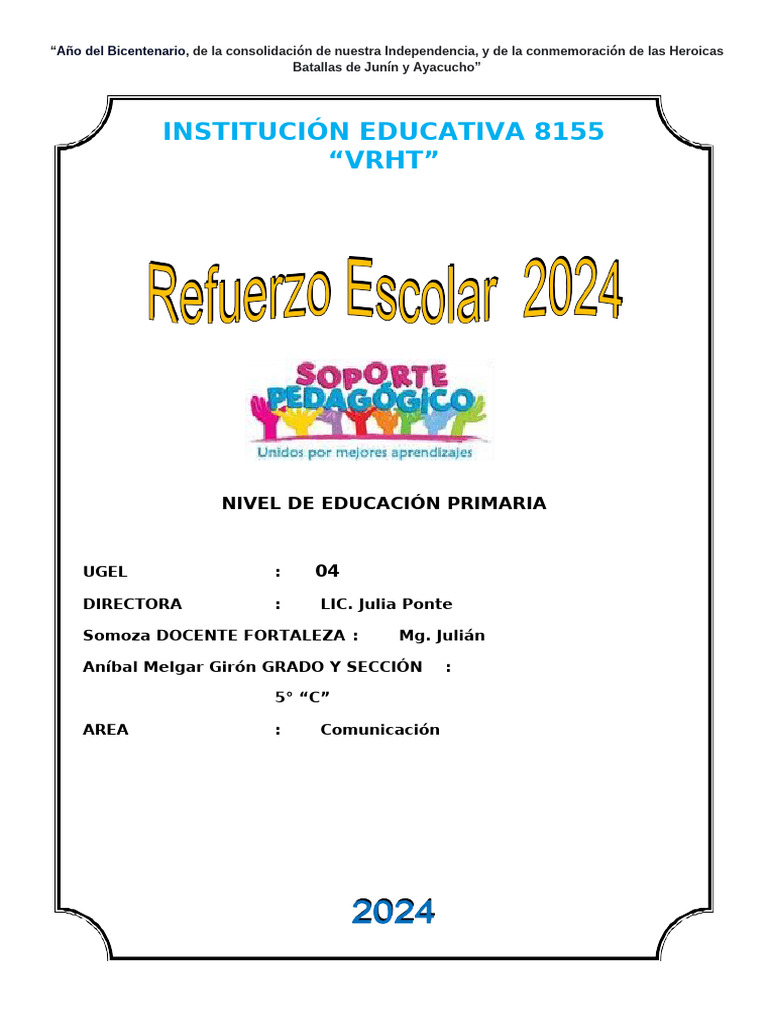 Refuerzo 2024 Comunicacion | PDF | Petróleo | Seda