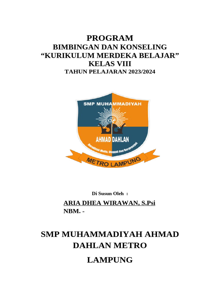 Program Tahunan BK Kelas VIII[1] | PDF