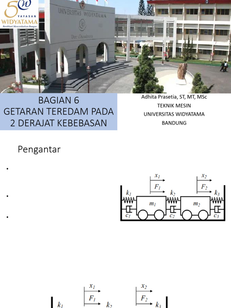 Bagian VI Getaran Teredam 2 Derajat | PDF