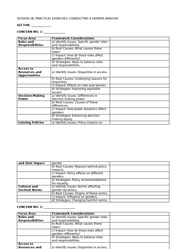 SESSION 2B WORKSHOP TEMPLATE | PDF | Gender | Gender Studies
