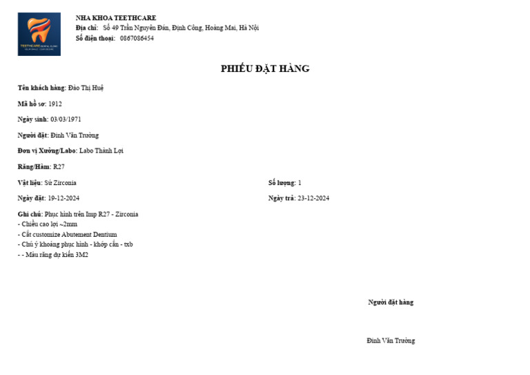 Đào Thị Huệ R27 | PDF