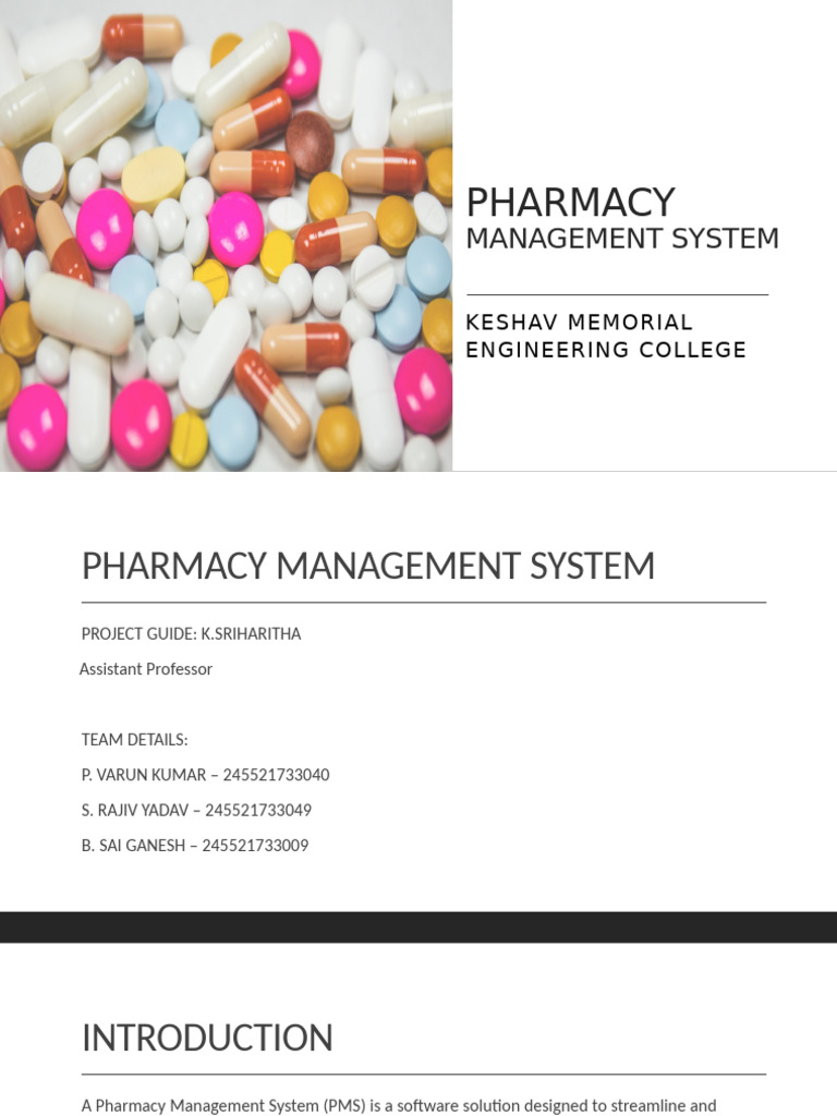 Pharmacy Management System | PDF | Pharmacy | Usability