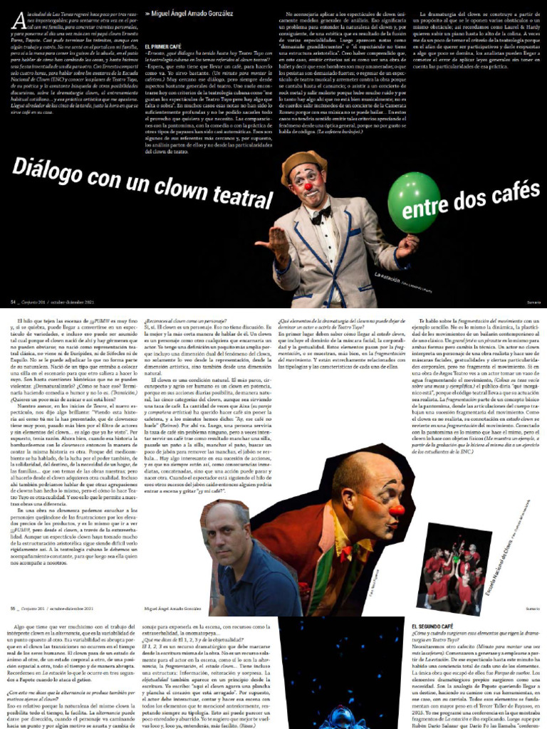 201 Conjunto Miguel Angel Amado González Clown Ernesto Parra Teatro ...