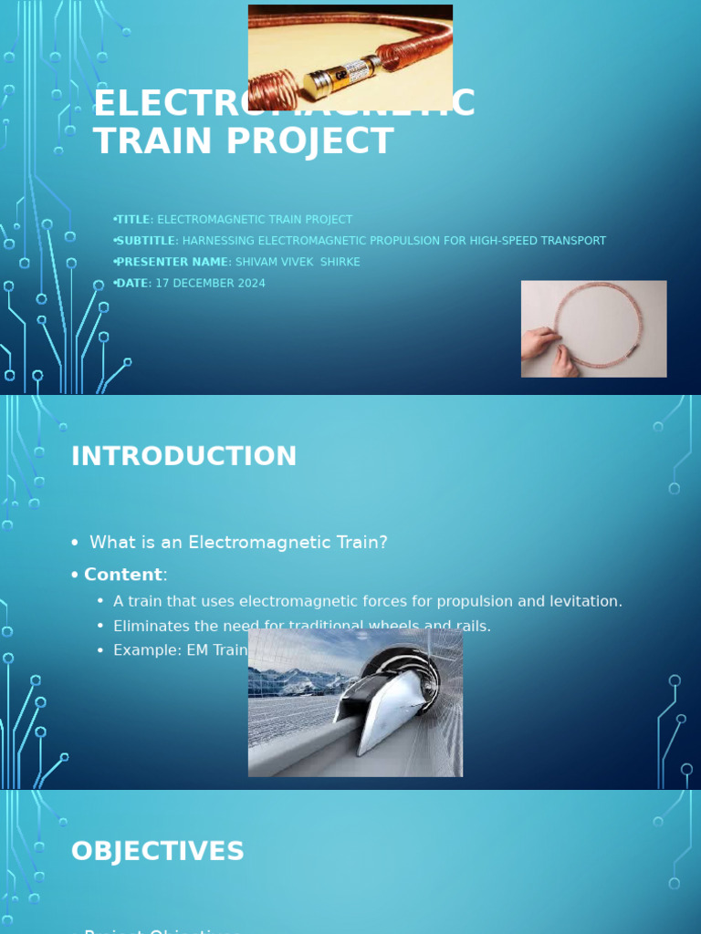 Electromagnetic Train Project Overview | PDF