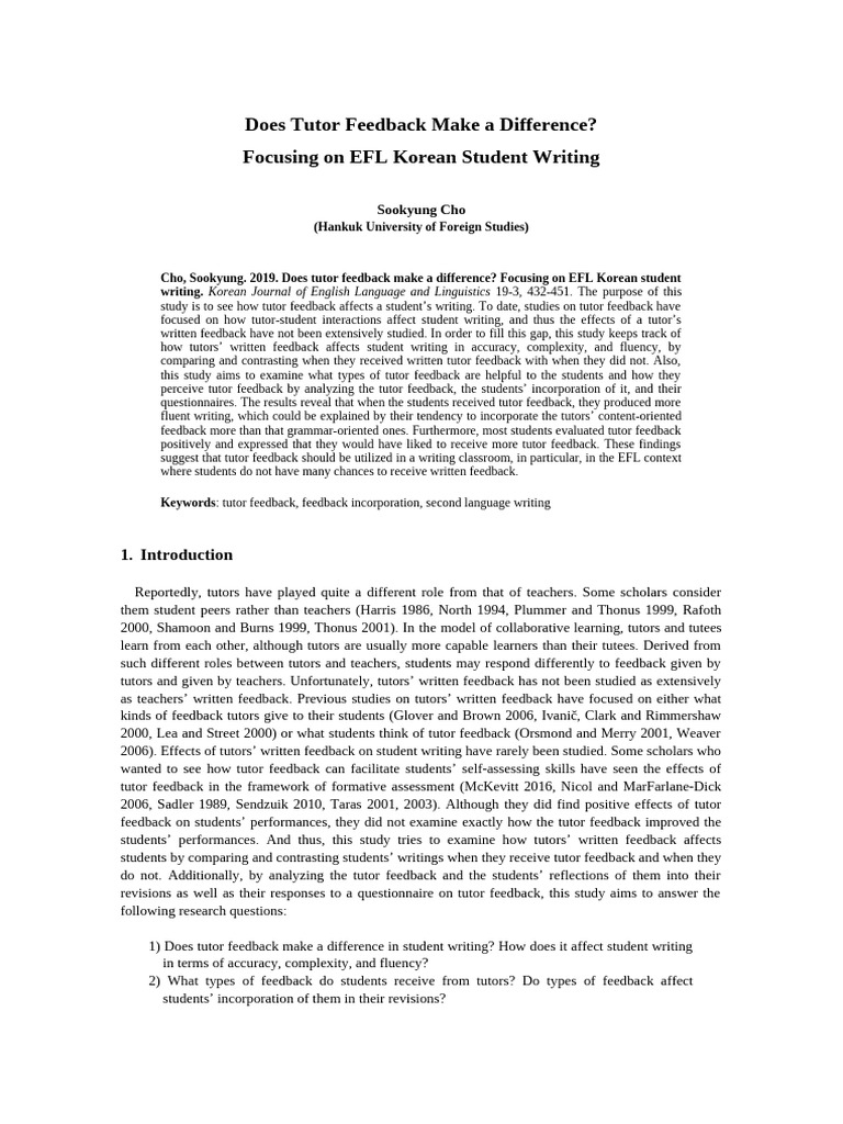 Forauthors Manuscripttemplate Pdf English As A Second Or Foreign Language Linguistics 