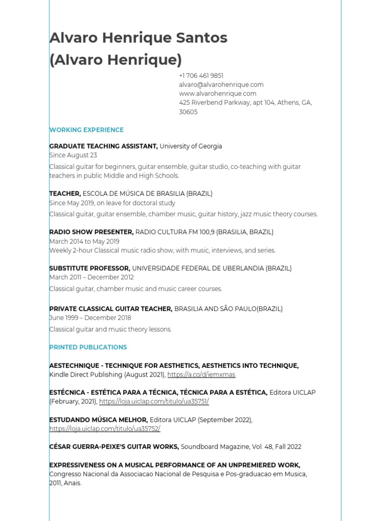 Classical Guitarist's Journey | PDF | Concerto | Classical Music