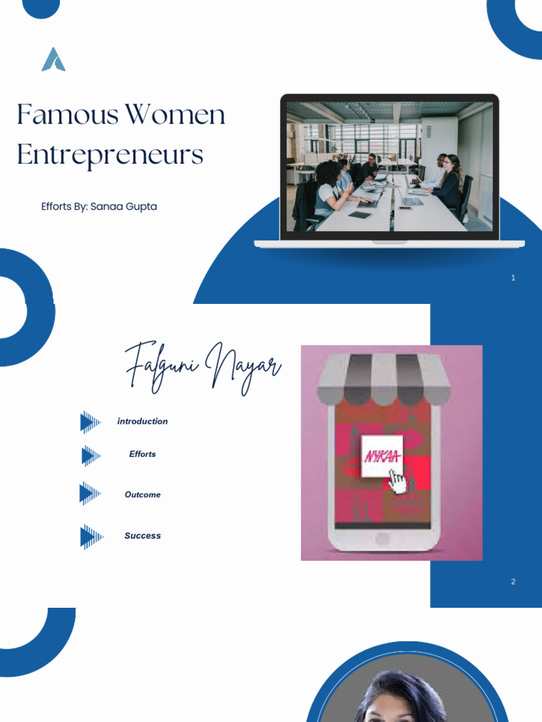 Famous Women Entrepreneurs | PDF | E Commerce | Economies