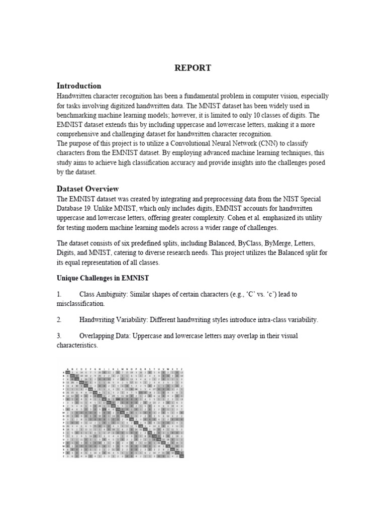 EMNIST Handwritten Character Recognition | PDF | Applied Mathematics ...