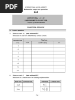 IB Math AA HL Formula Booklet 2025 | PDF | Area | Variance