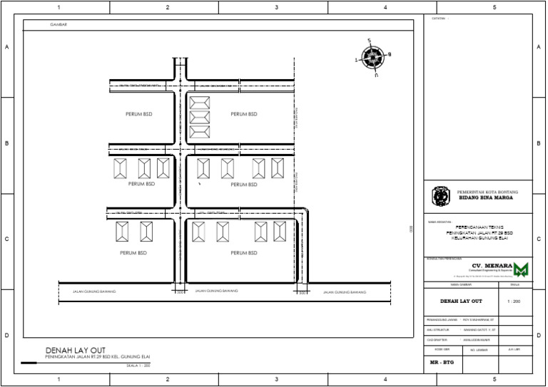 Denah Lat Out (Site Plan) | PDF